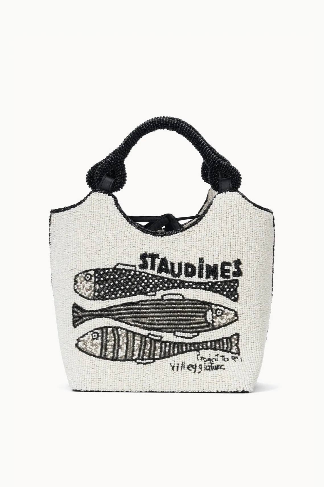 COTE BEADED BAG STAUDINES CREAM - Shop STAUD